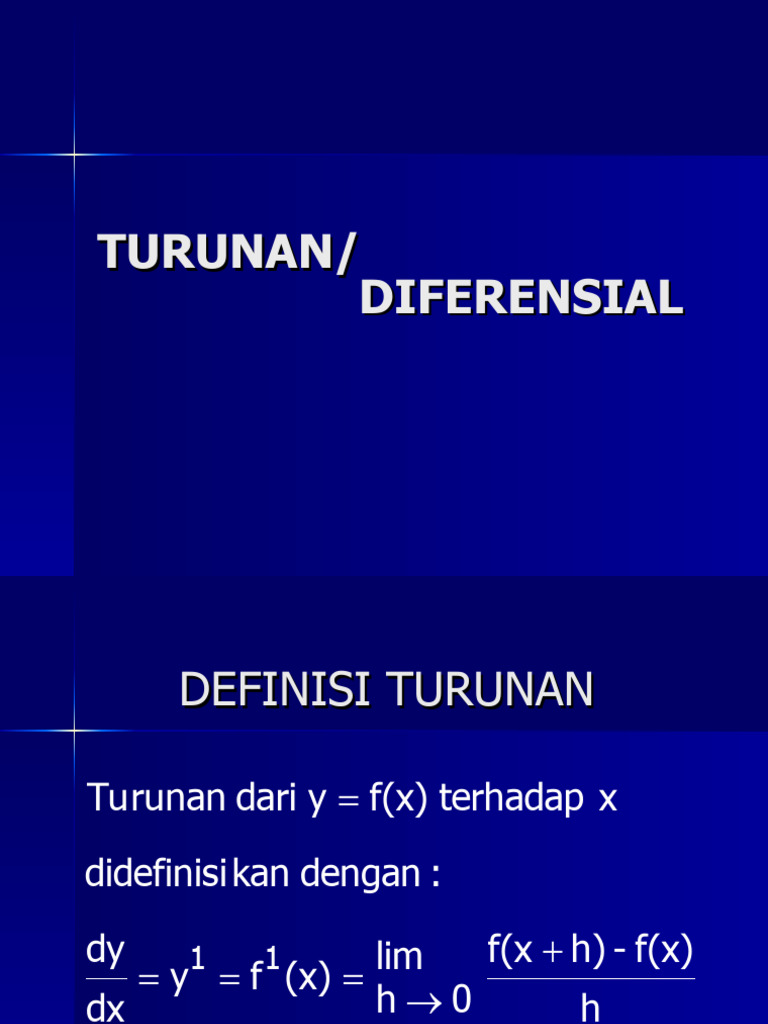 Turunan Fungsi Aljabar - Versi Dewi P | PDF