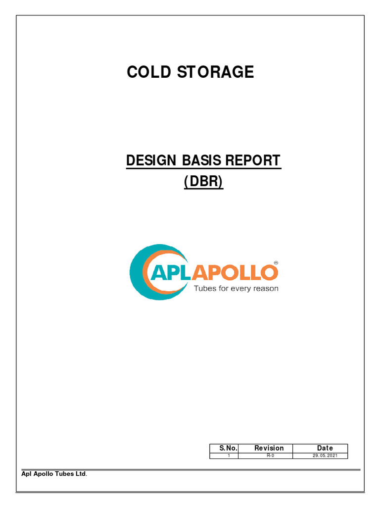 Design Basis Report - Cold Store | PDF | Structural Load | Earthquake Engineering