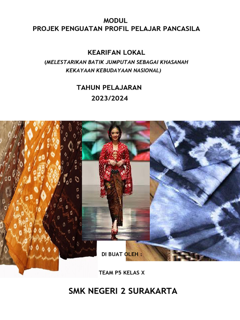 Modul p5 Kelas X - Batik Jumputan | PDF