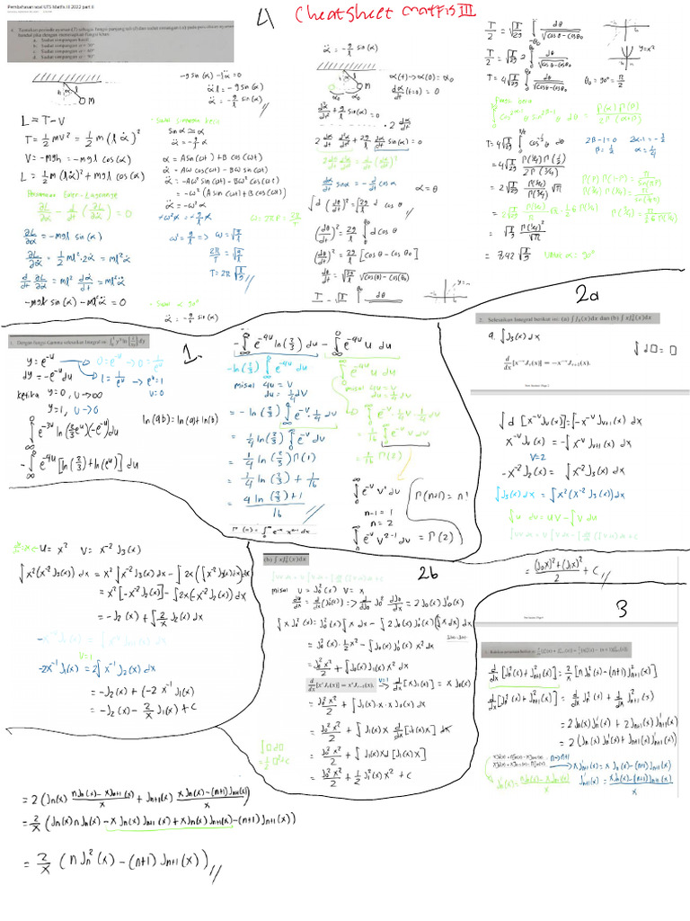 CheatSheet Uts Matfis 3 | PDF