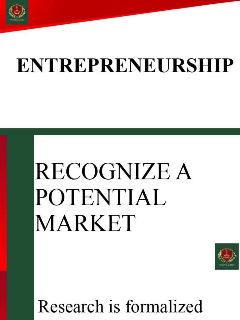 Recognize A Potential Market 2 | PDF