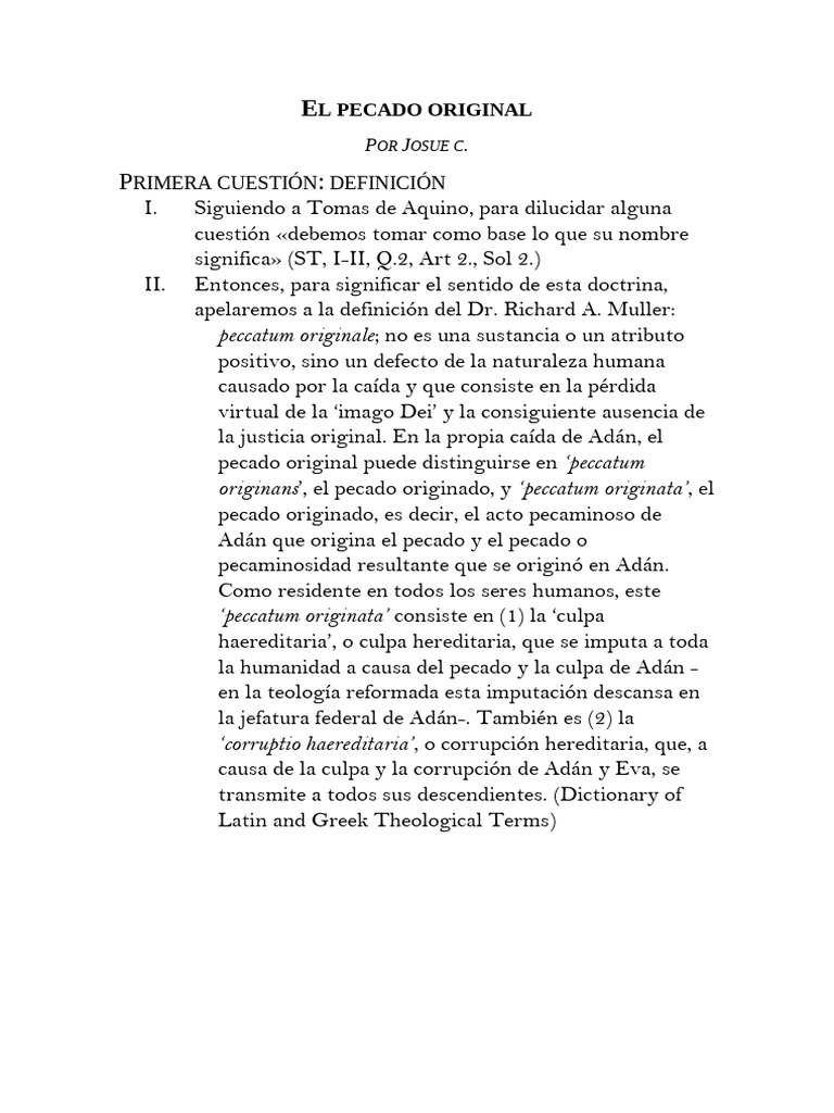 Pecado Original | PDF