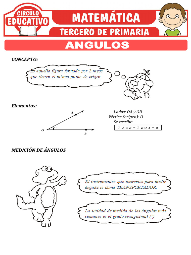 07 Los-Angulos-y-su-Clasificacion-para-Tercero-de-Primaria | PDF