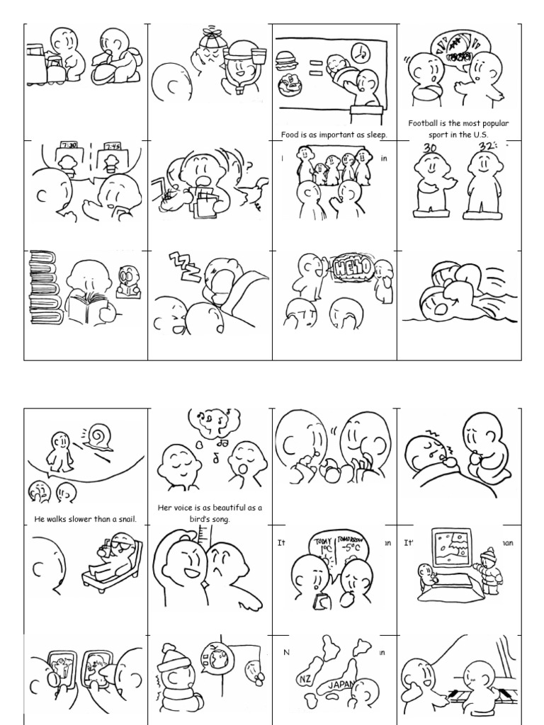 Comparative Superlative Cards | PDF