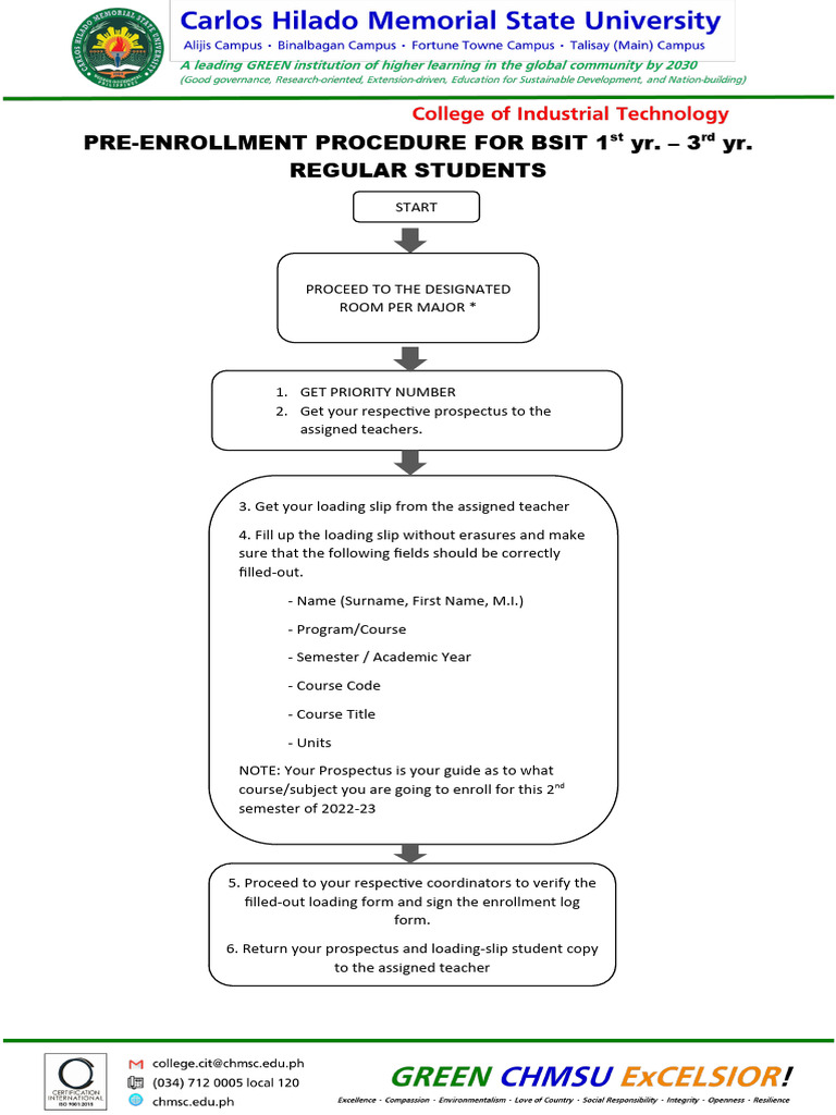 Pre Enrollment Procedure | PDF | Manufactured Goods