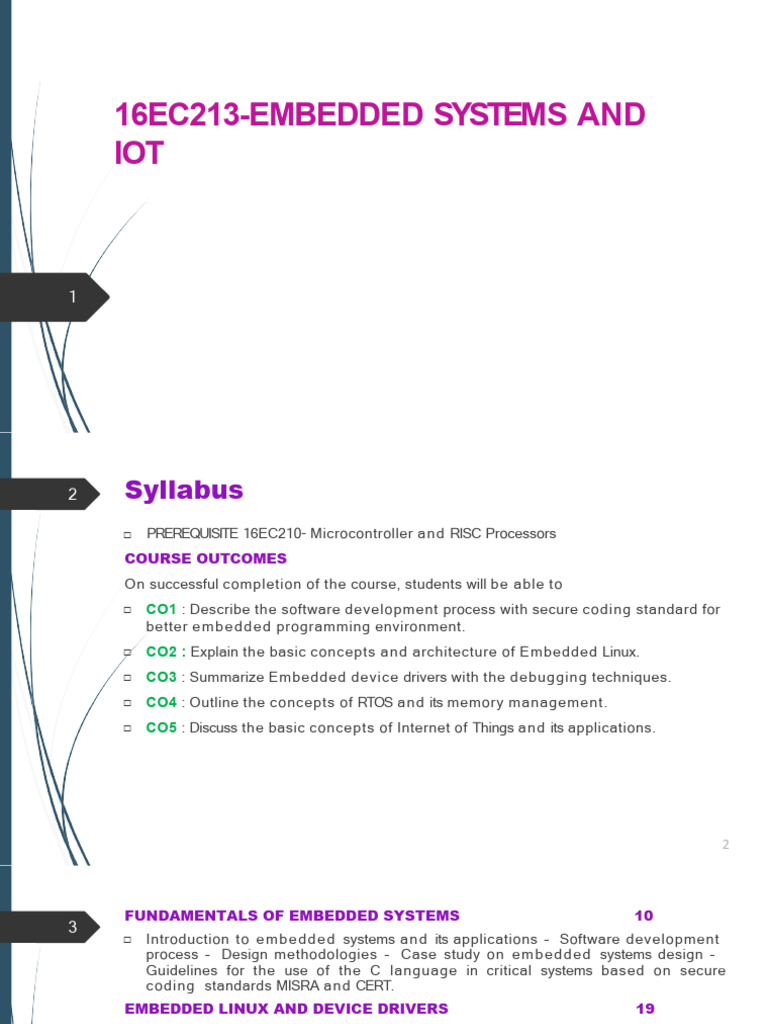 Introduction To Embedded System and Its Application | PDF