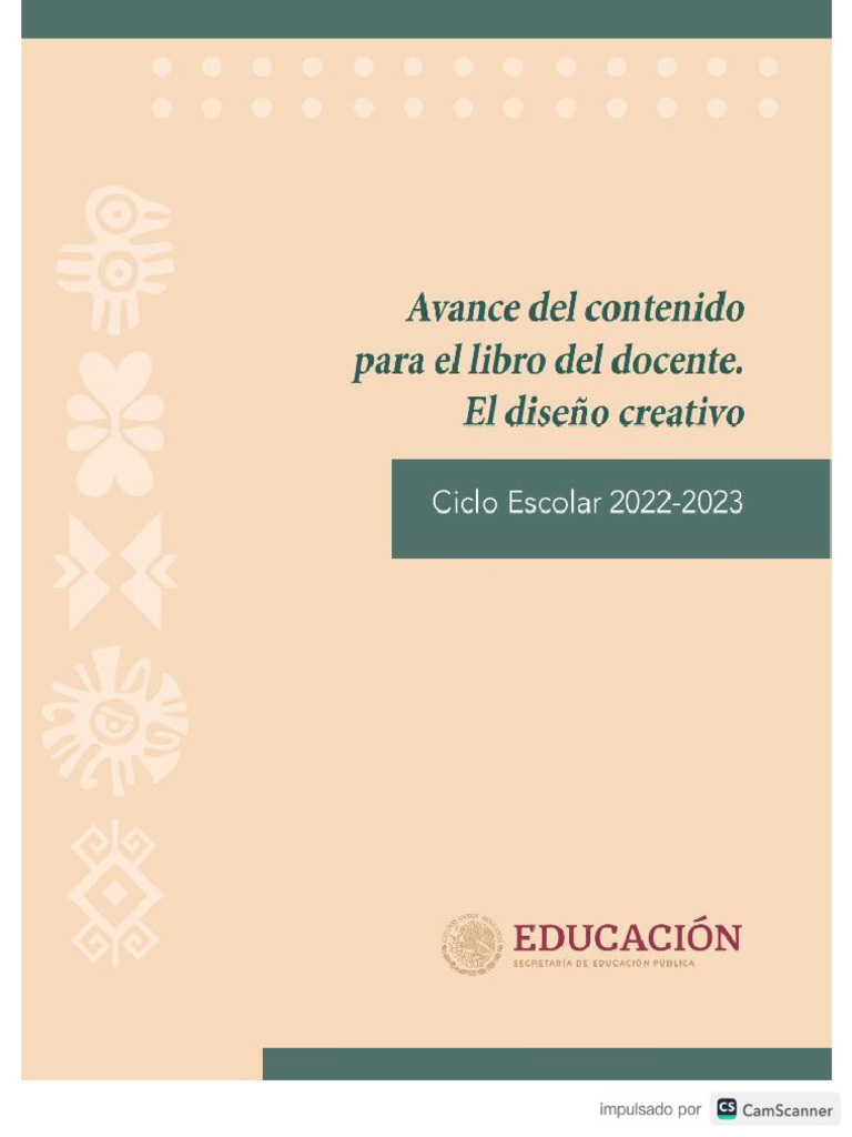 El Diseño Creativo. Avance Del Contenido Del Libro Del Docente. Primer ...