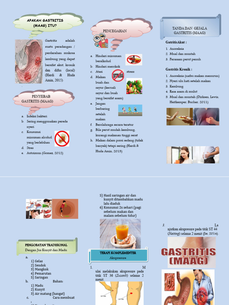 Leaflet Gastritis | PDF