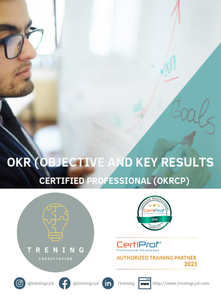 Brochuere OKR Trening | PDF | Planificación | Empresa de inicio