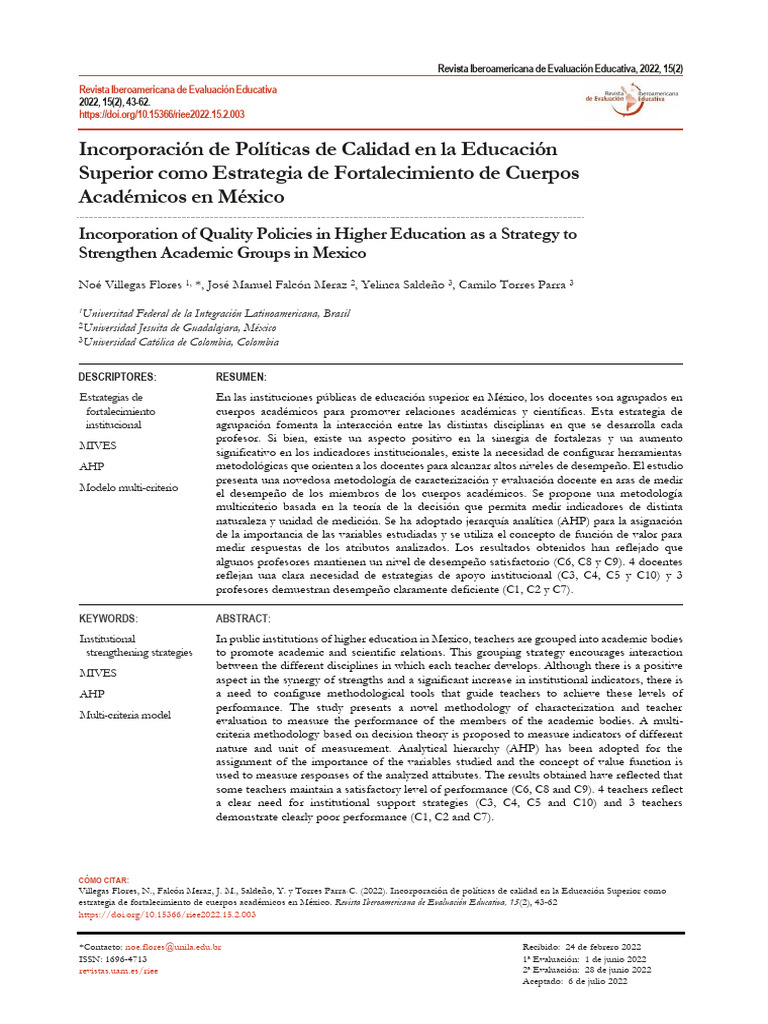 8 - Incorporaciขn de Polกticas de Calidad en la Educaciขn | Descargar gratis PDF | Maestros ...