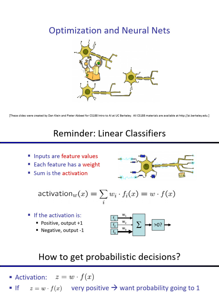 Lec16 Optimization And Neural Nets Pdf 