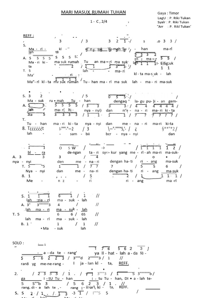 PDF Mari Masuk Rumah Tuhan | PDF