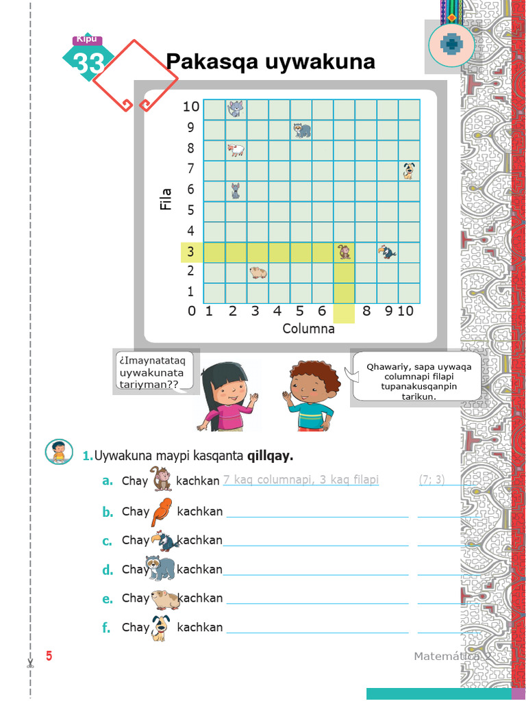Pakasqa Uywakuna: 10 9 8 7 6 5 4 2 1 0 1 2 3 4 5 6 Columna 8 9 10 3 | PDF