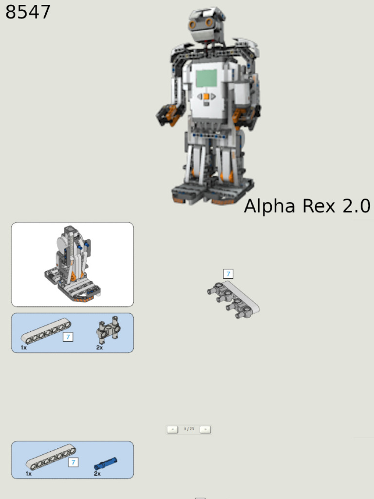 8547 - Mindstorms - NXT 2.0 (Alpha Rex 2.0) | PDF