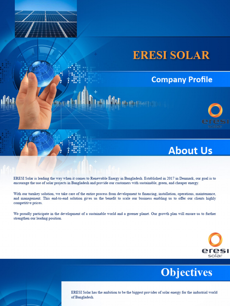 Eresi Solar BD | PDF | Solar Power | Renewable Energy