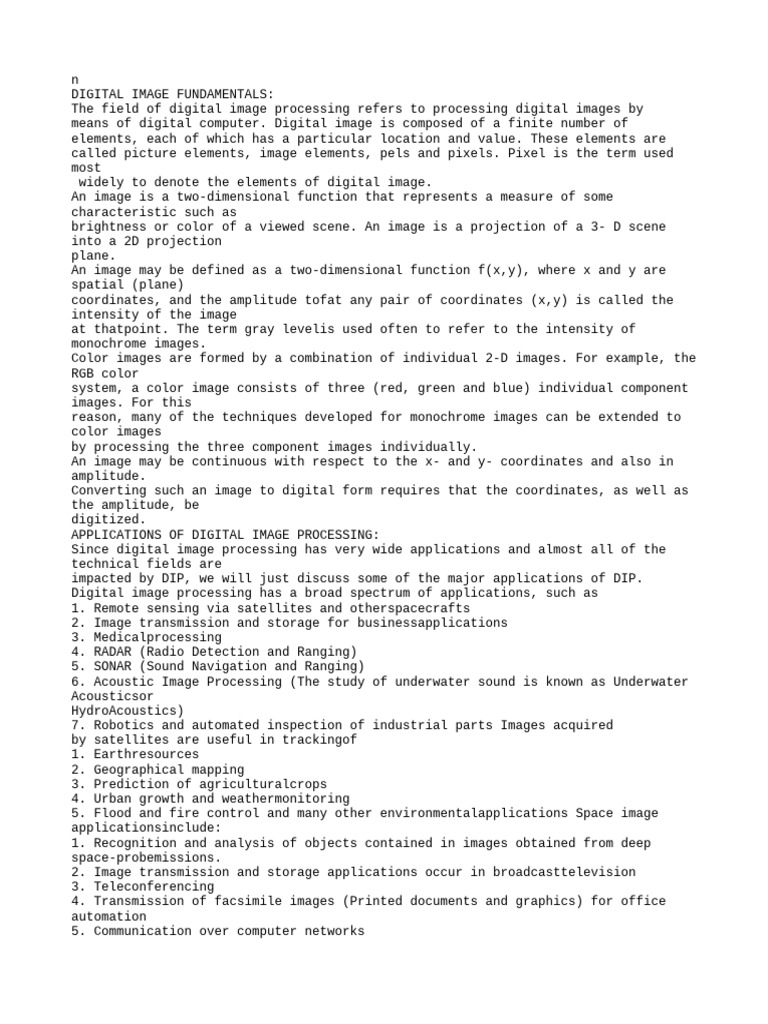 Image Processing | PDF