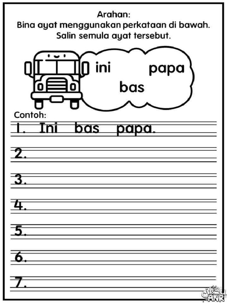 Salin Semula Prasekolahtahap 1 | PDF