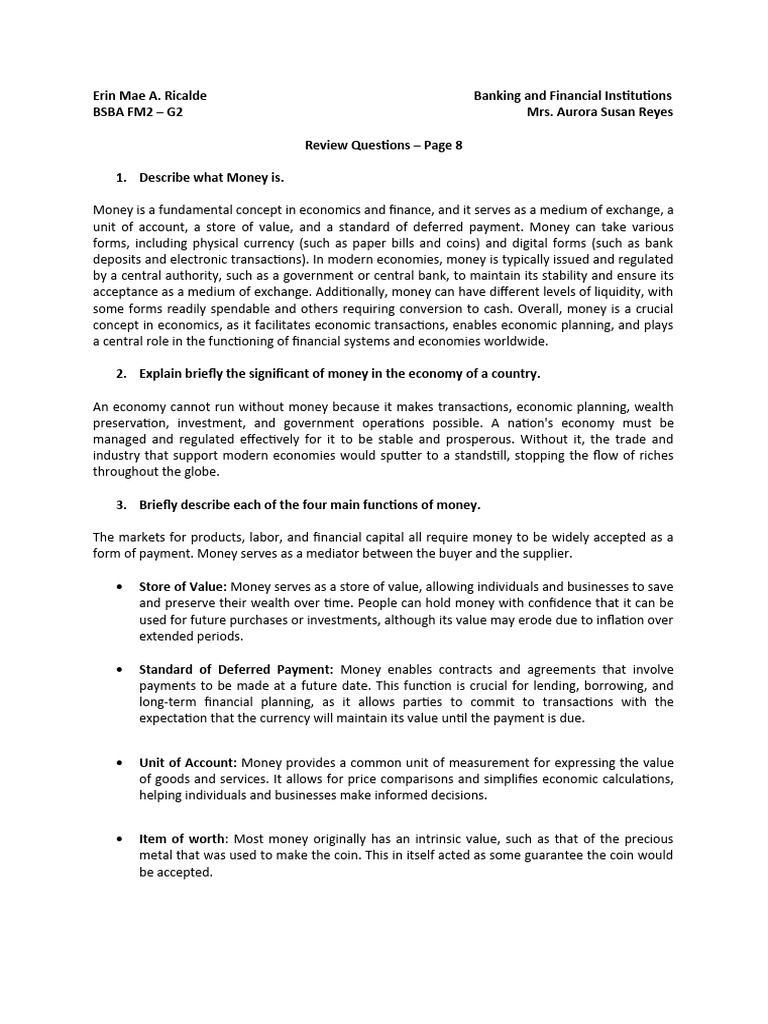 Bfi Actvty 2 | PDF | Finance & Money Management | Social Science