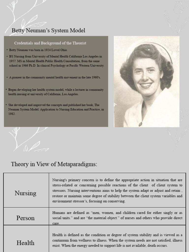 Neuman's Systems Model in Nursing | PDF | Nursing | Stress (Biology)