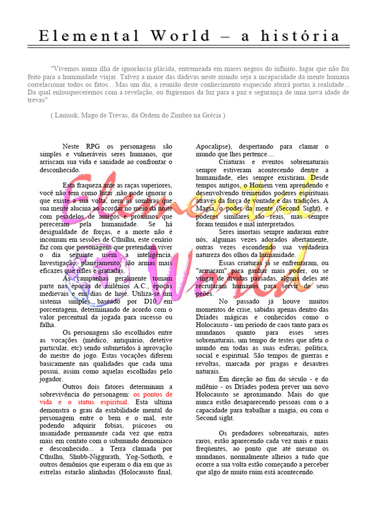 Elemental World | PDF