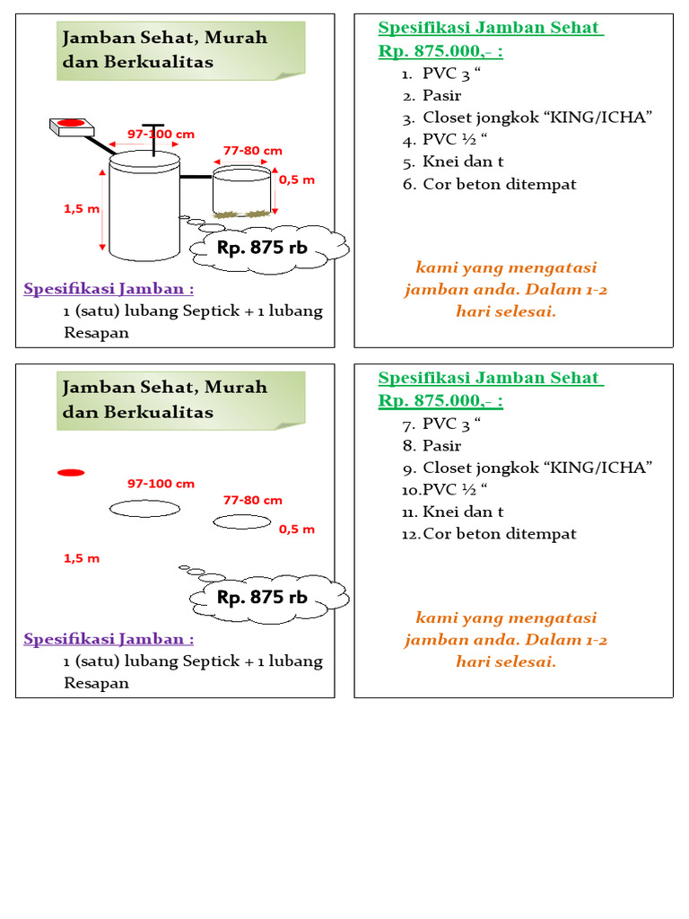Brosur Jamban | PDF | Griya & Taman