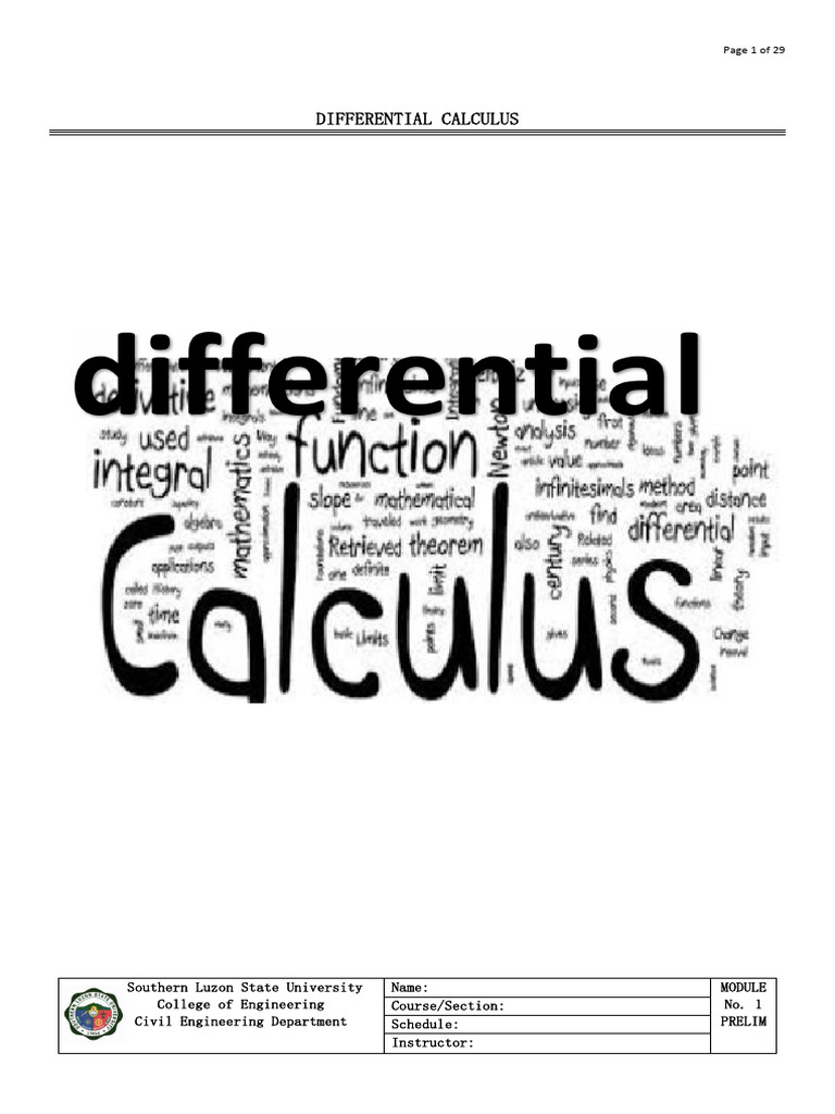 Diff. Calc. Prelim | PDF