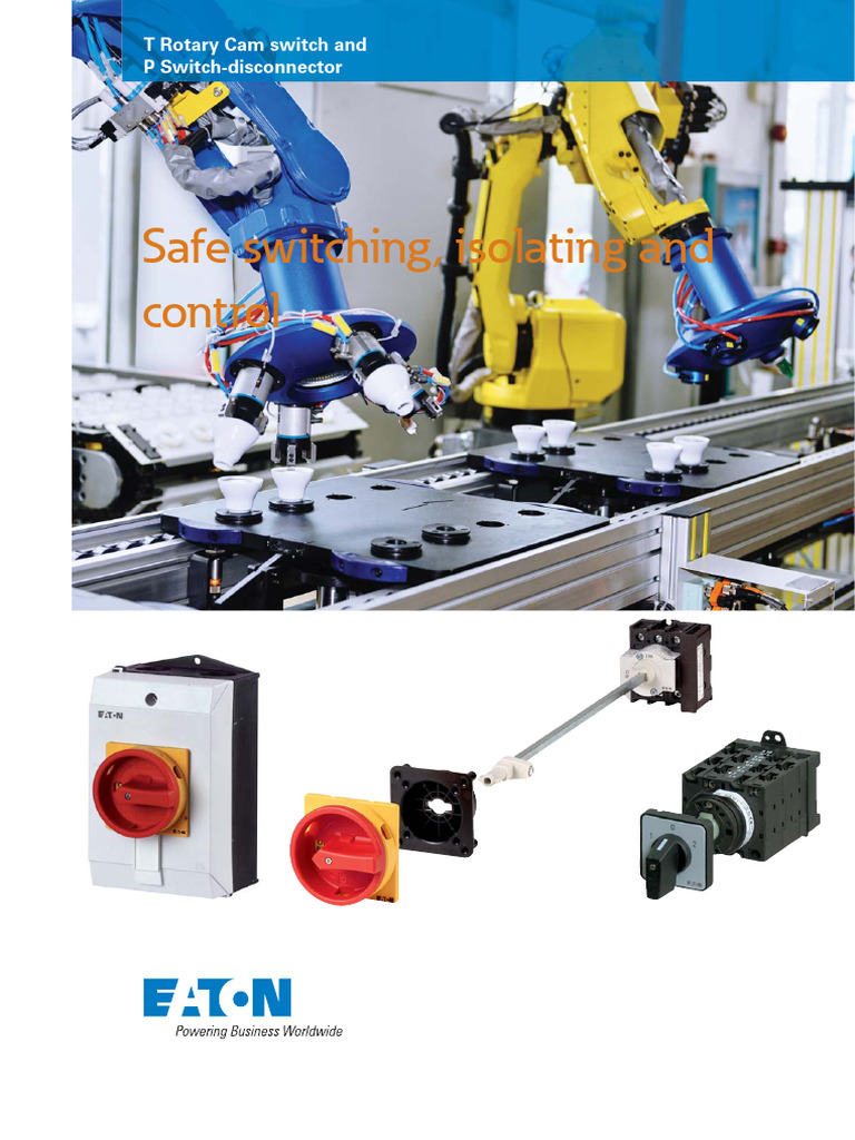 Safe Switching, Isolating and Control: T Rotary Cam Switch and P Switch-Disconnector | PDF ...