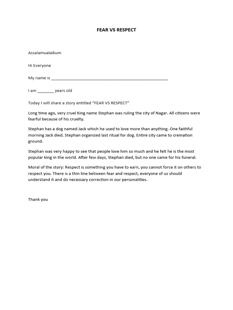 Script Fear Vs Respect | PDF | Mystery, Thriller & Crime Fiction | Poetry