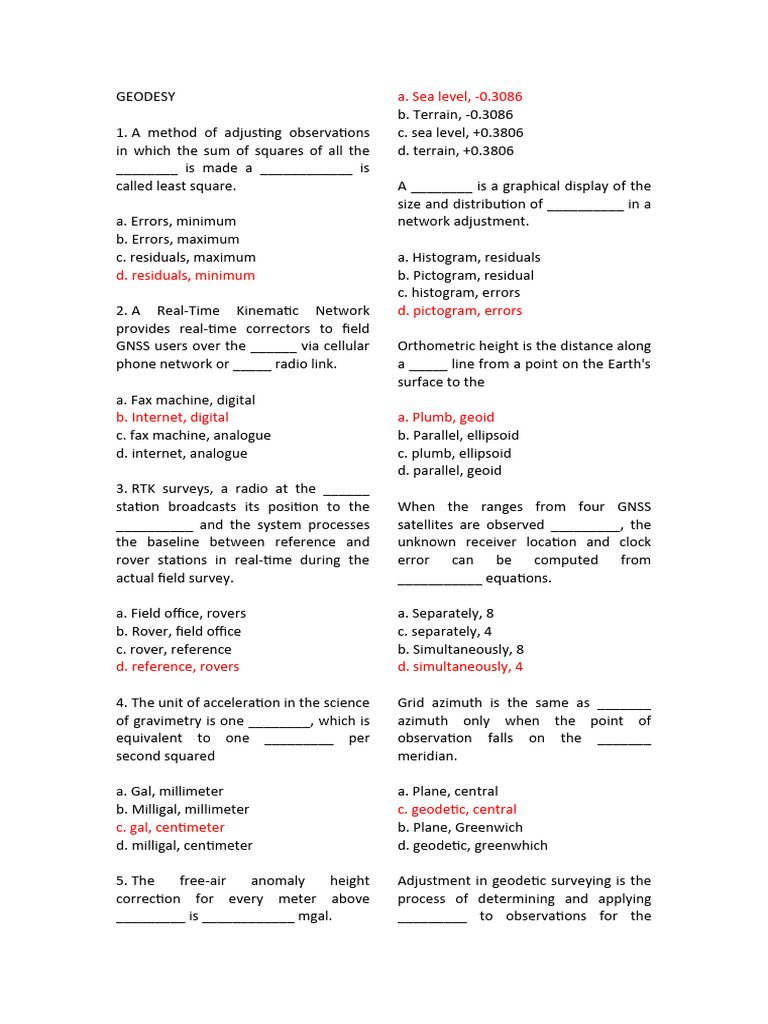 Geodesy: Key Concepts and Methods | PDF