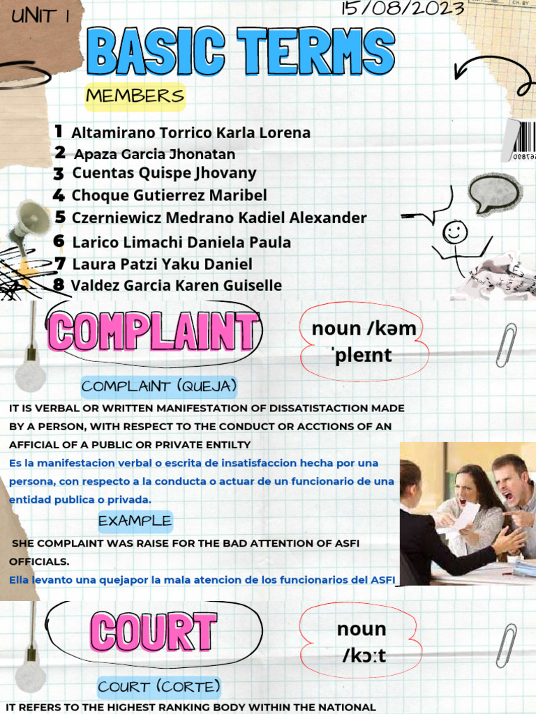 Legal Terms and Definitions Guide | PDF | Verdict | Lawsuit