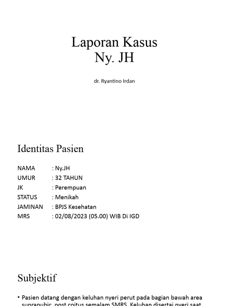 Laporan Kasus MONTI | PDF