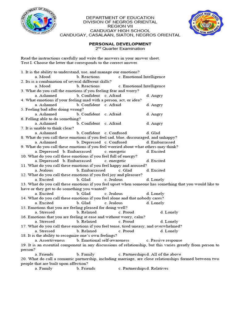 Summative Test-Perdev 2023 | PDF | Infidelity | Emotions Summative Test-Perdev 2023 | PDF | Infidelity | Emotions