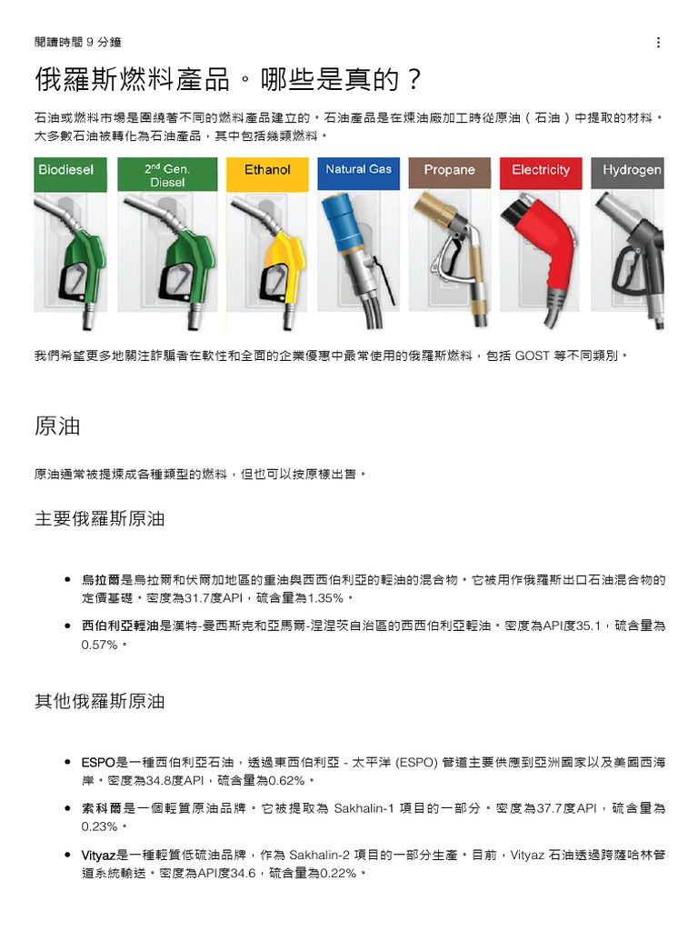 Russian Fuel Products. Which Ones Are Real | PDF