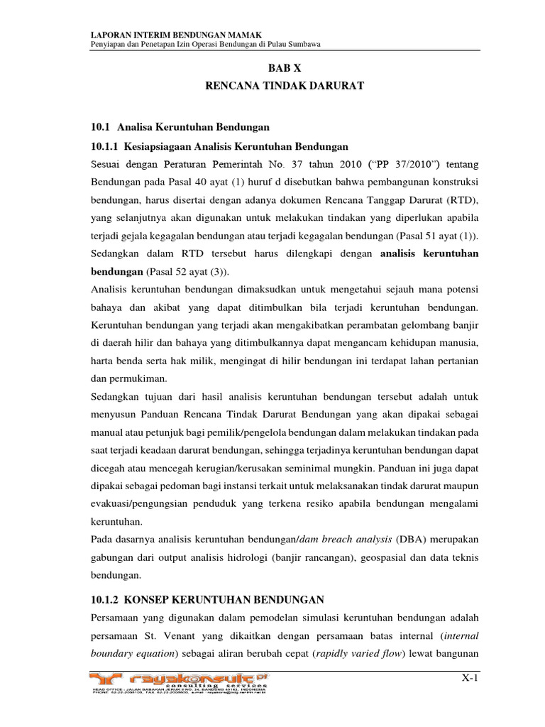 10.bab X Pedoman RTD Mamak - R2 (+inasafe) | PDF