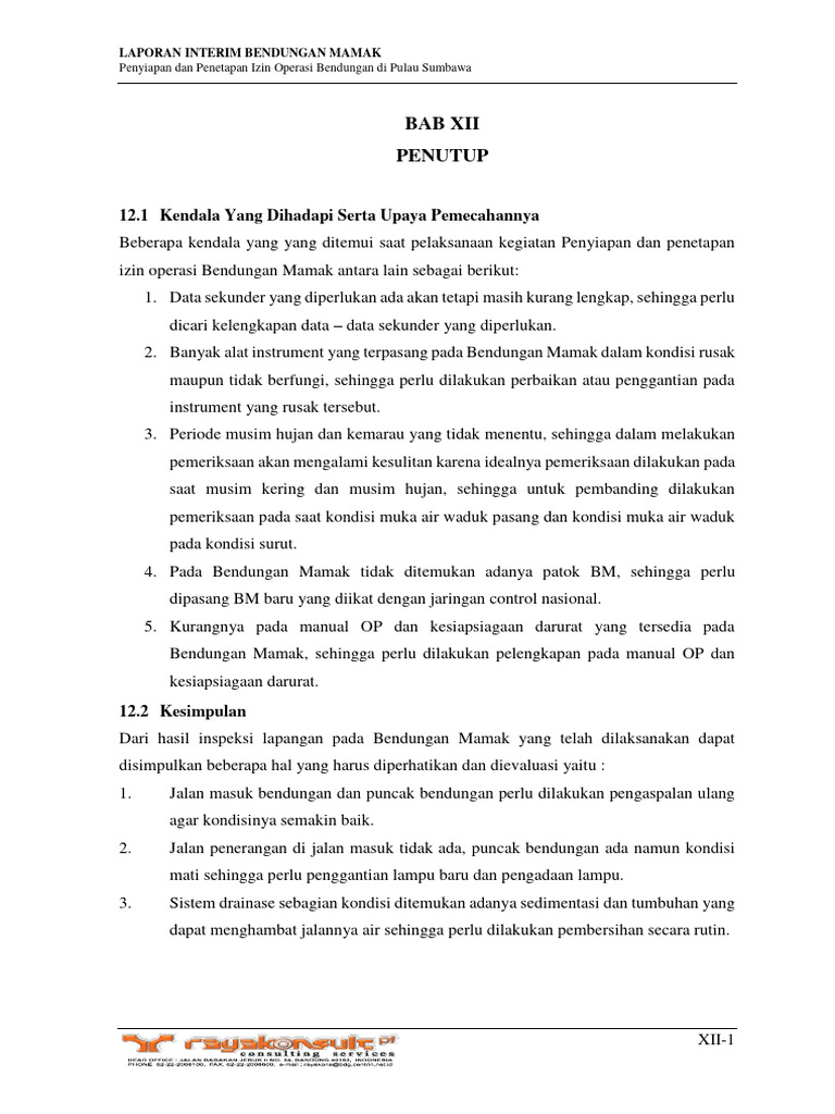 12.bab XII Penutup - R0 | PDF