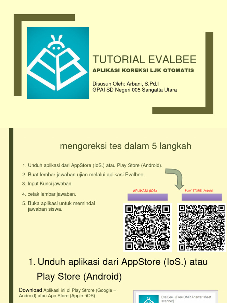 Tutorial Evalbee: Koreksi LJK Otomatis | PDF | Karier & Perkembangan
