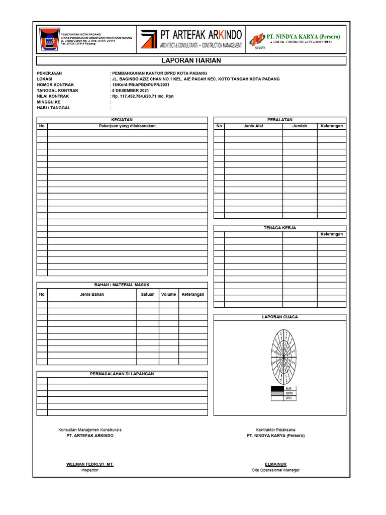 Format Laporan Cuaca Pdf