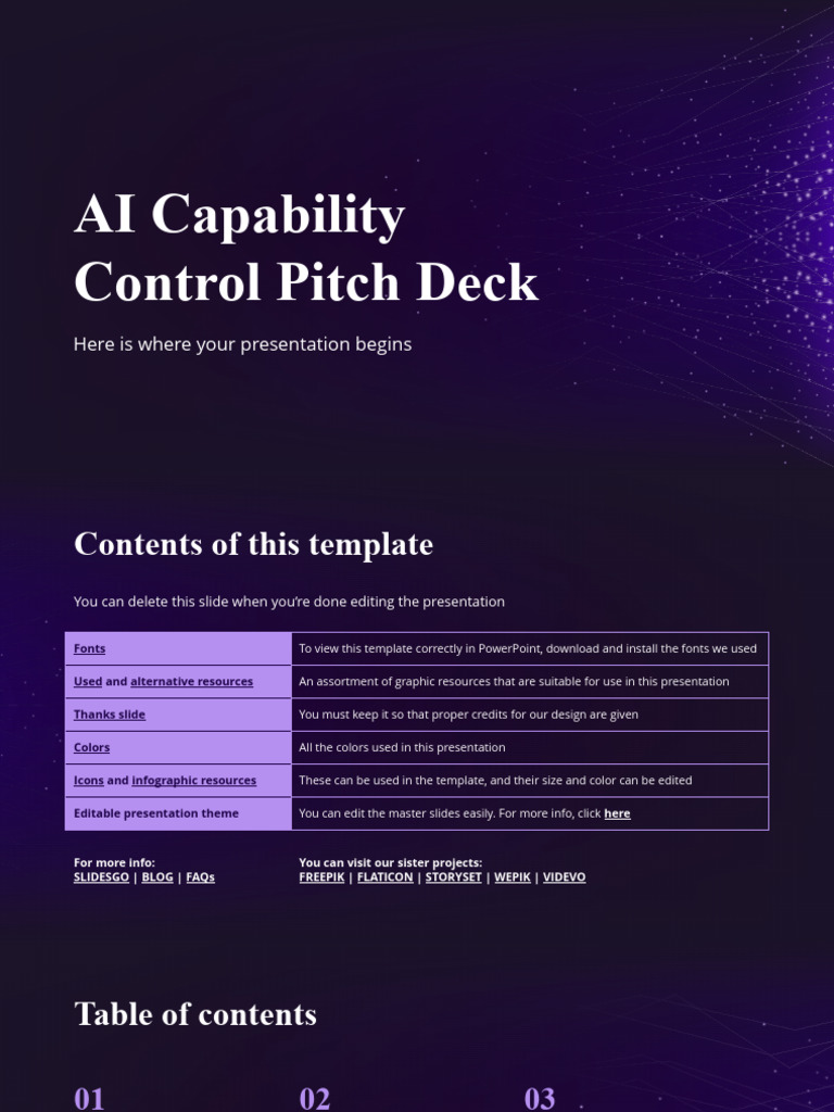 AI Capability Control Pitch Deck | PDF