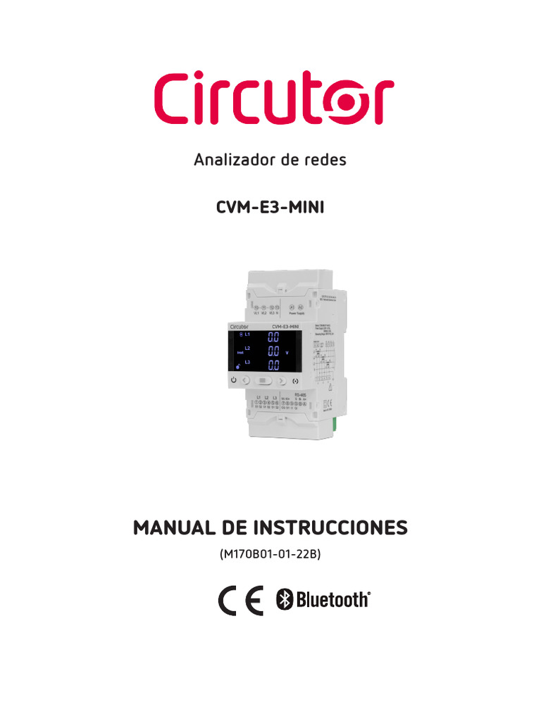 Analizador de Redes CVM-E3-MINI | PDF | Corriente eléctrica ... Analizador de Redes CVM-E3-MINI | PDF | Corriente eléctrica ...