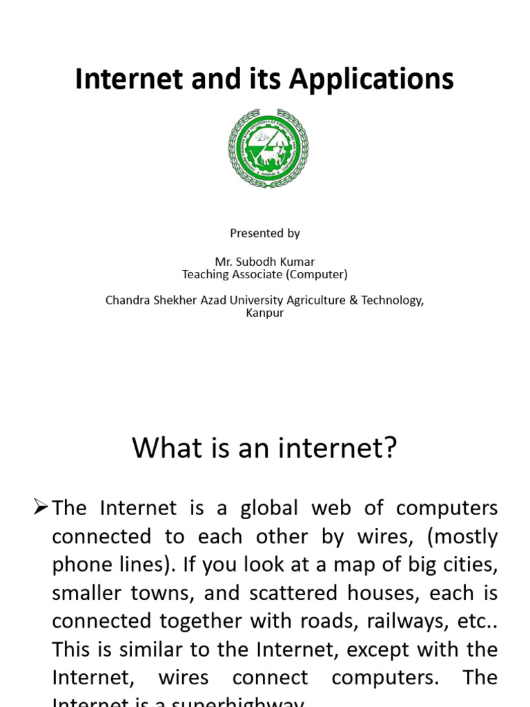 Internet and Its Applications by Subodh Kumar | PDF | World Wide Web ...