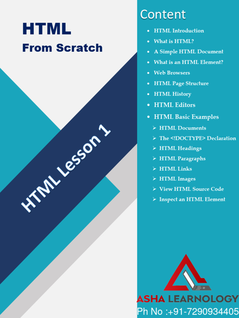 HTML Lesson 1 | PDF