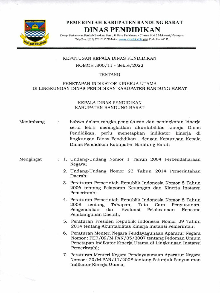 CONTOH SK IKU 2022 | PDF