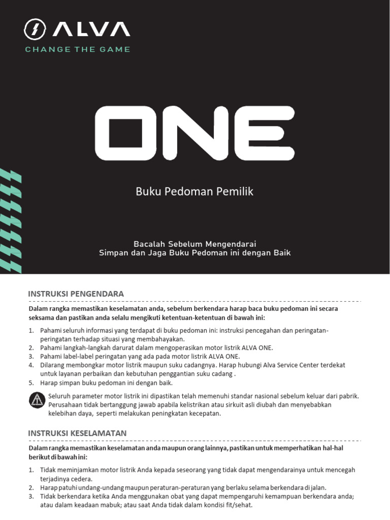 Alva One Buku Pedoman v0 20221219 | PDF