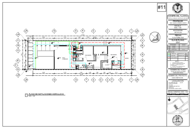 Plano Instalacion Hidraulicas Ejecutivo-Hidraulico | PDF