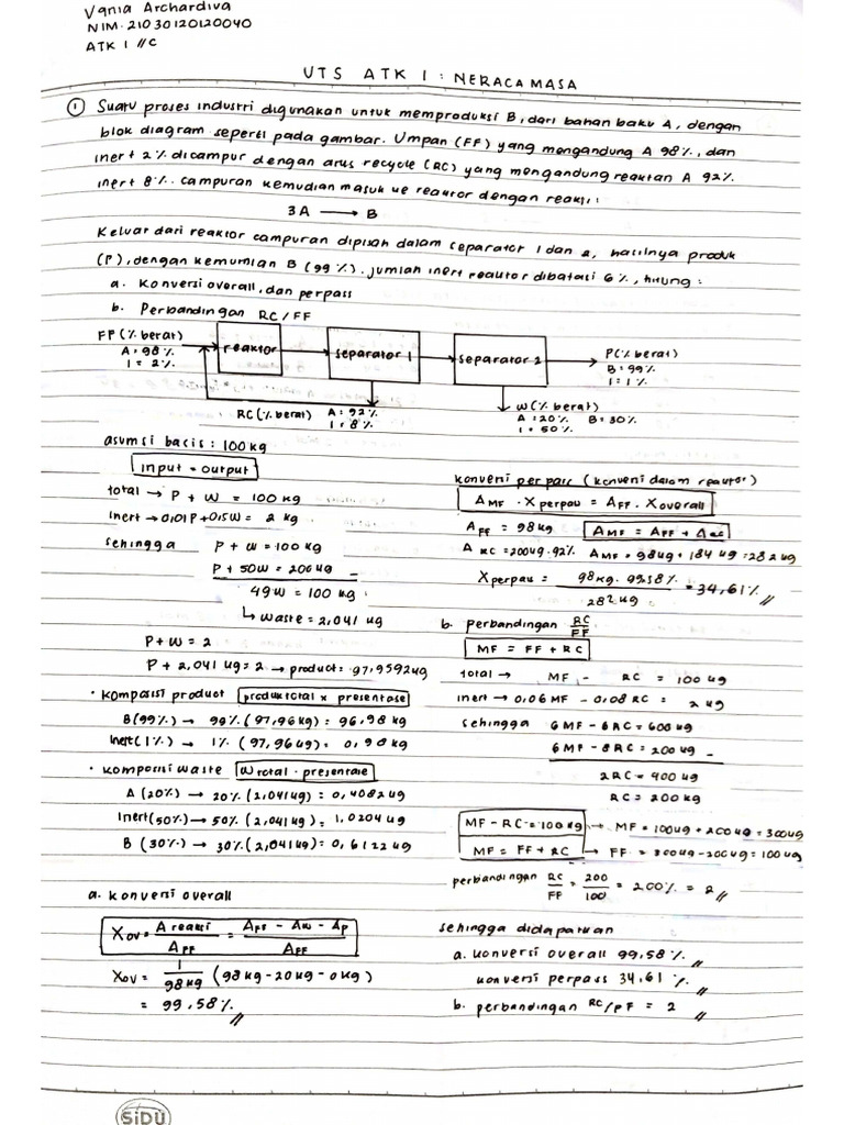 ATK 1 Vania Archardiva 21030120120040 | PDF