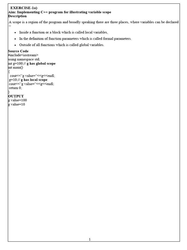 OOPS Through C++ Lab Manual | PDF | C++ | Namespace OOPS Through C++ Lab Manual | PDF | C++ | Namespace