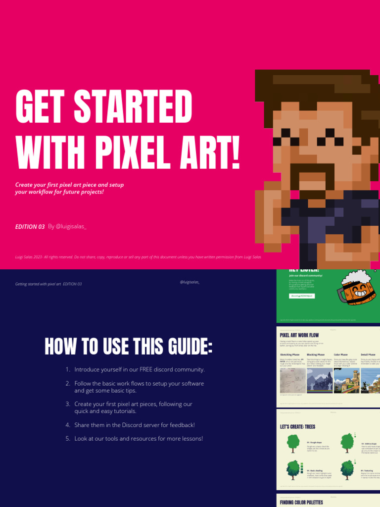 Get Started Wiht Pixel Art! | PDF | Adobe Photoshop | Shadow