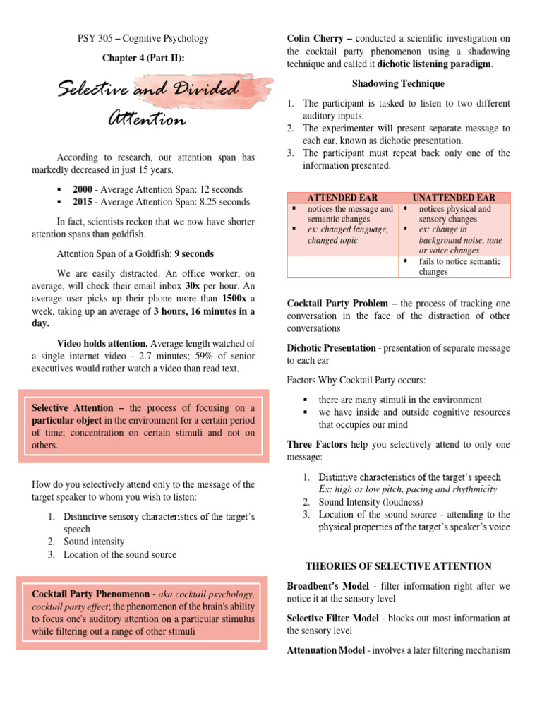 Psy 305 Chapter 4 Part Ii Reviewer Pdf