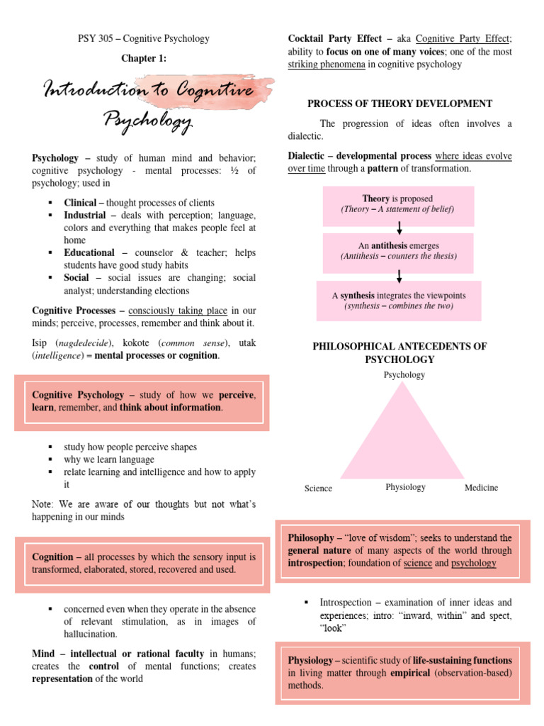 Psy 305 Chapter 1 Reviewer Pdf Psychology Empiricism