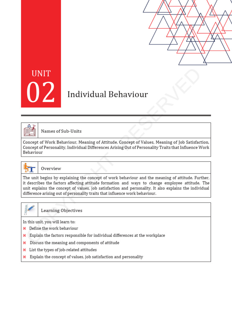 Understanding Work Behavior & Attitude | PDF | Career & Growth